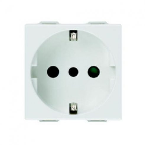 Priza modulara schuko 2M alba 16A VIMAR NEVE - Electrician Iasi
